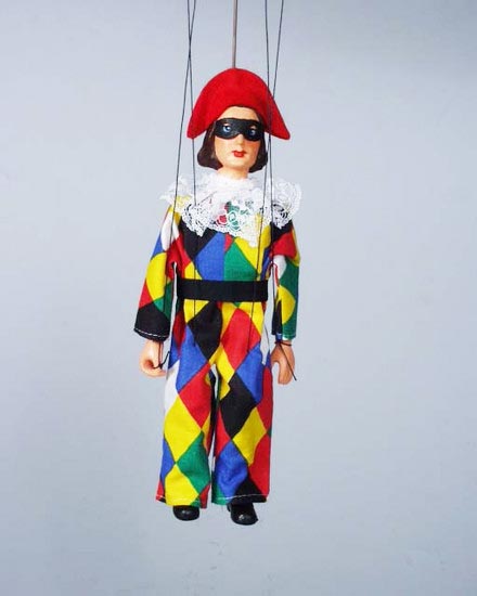 Арлекин из Бергамо марионетка классическая купить на сайте dolls ...