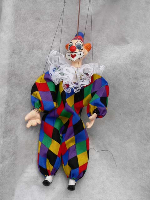 Клоун марионетка декоративная купить на сайте dolls-puppets.com , SV021 ...