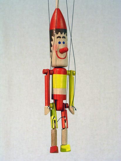 Петрушка марионетка деревянная купить на сайте dolls-puppets.com ...